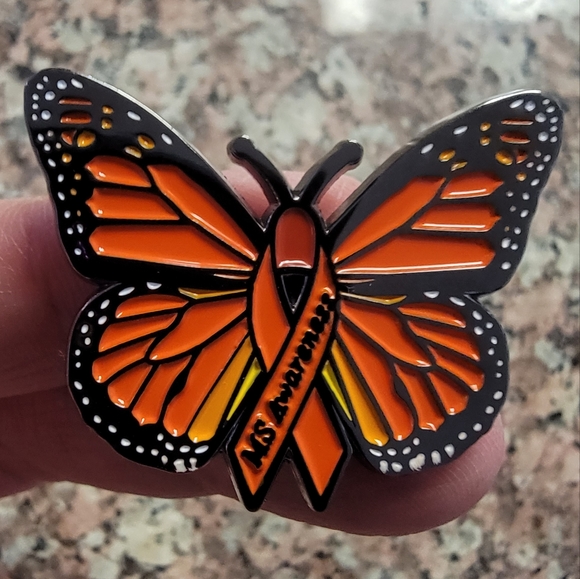 Jewelry | 2 For 13 Multiple Sclerosis Awareness Butterfly Ribbon Design ...